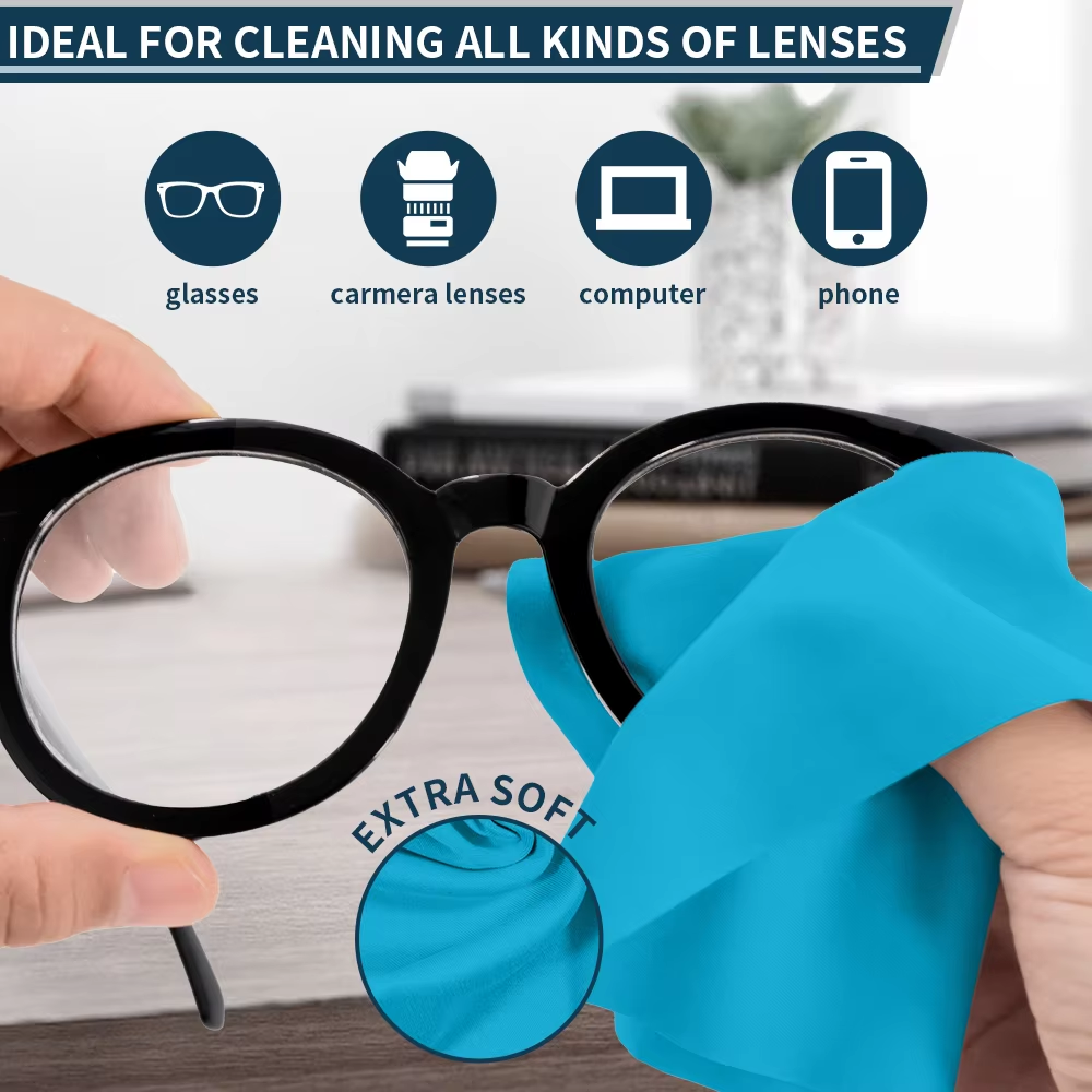 Wholesale Custom logo Glasses Lens Cleaning Cloth Sunglasses Cleaning ...
